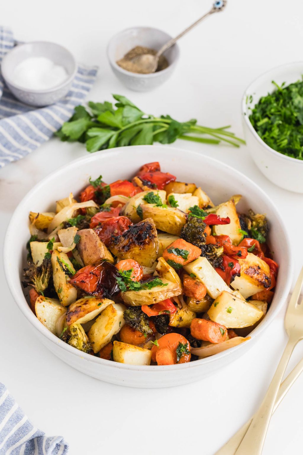 Roasted Vegetables Recipe (Video) - Tasty Homemade Recipes